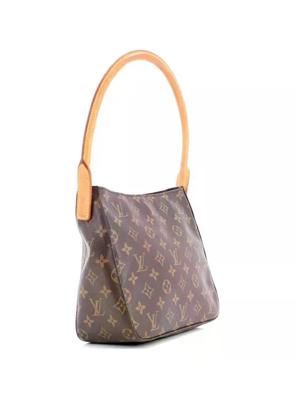 LOUIS VUITTON Looping Handbag Monogram Canvas Mm Satchel