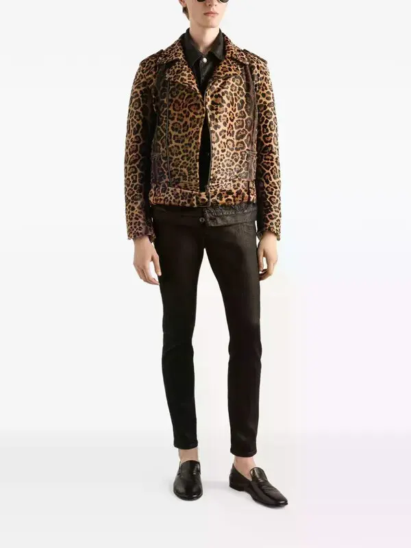 Dolce & Gabbana Leopard-print Zipped Jacket
