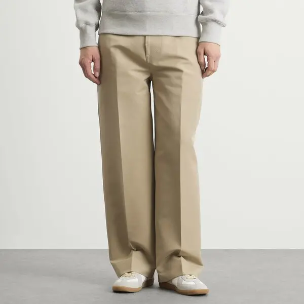 Ami Baggy Cotton Gabardine Trousers