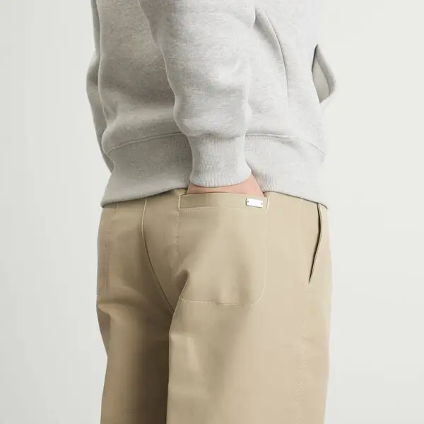 Ami Baggy Cotton Gabardine Trousers
