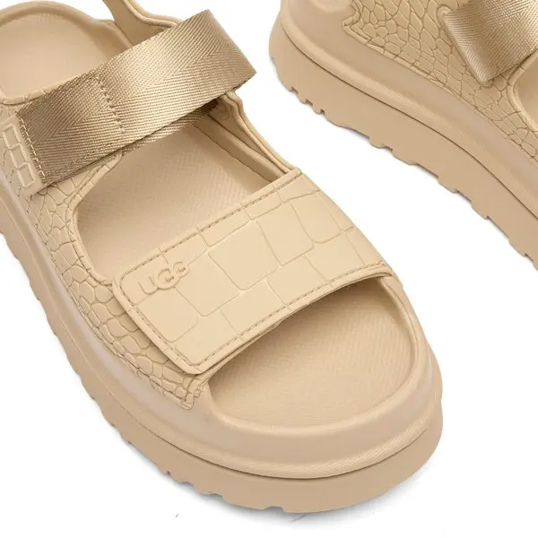 UGG Goldenglow Embossed Sandal - Mustard Seed