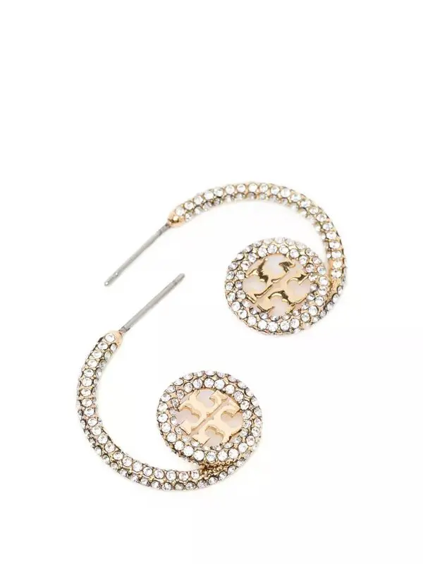 Tory Burch Miller Pavé Loop Earrings
