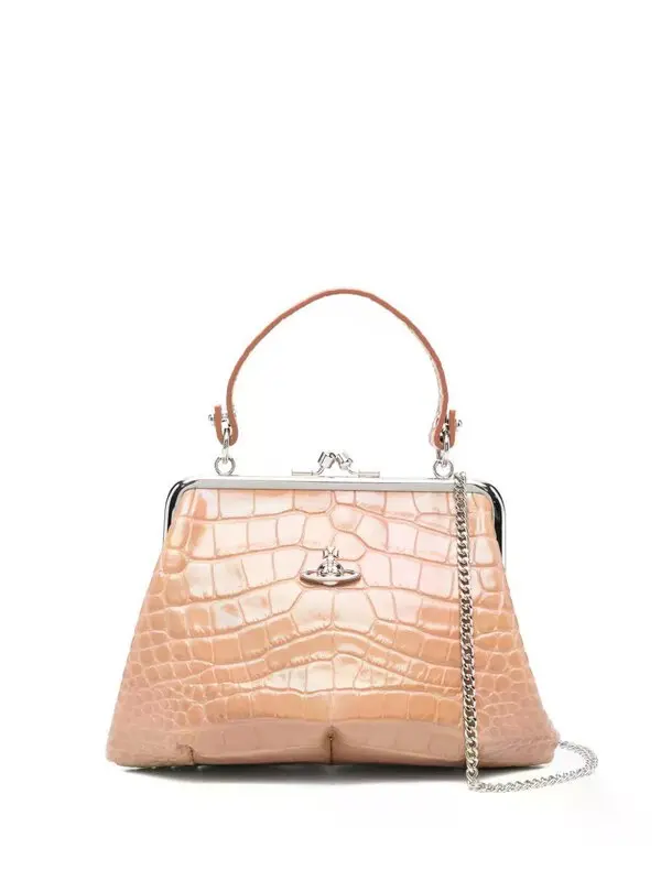 VIVIENNE WESTWOOD Orb Embossed Top-handle Tote Bag - Neutrals