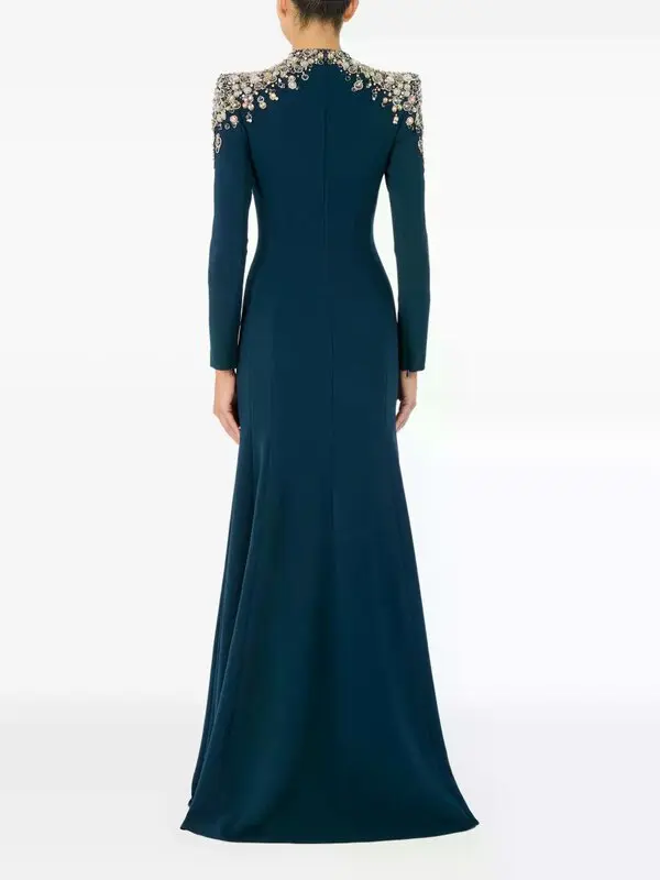 Jenny Packham Nila Embellished Maxi Dress - Blue