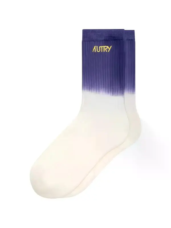 AUTRY Tie-dye Ribbed Socks - Neutrals