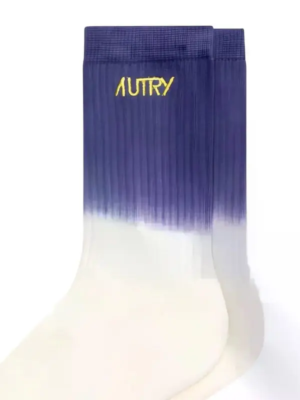 AUTRY Ribbed Tie-dye Socks - Neutrals