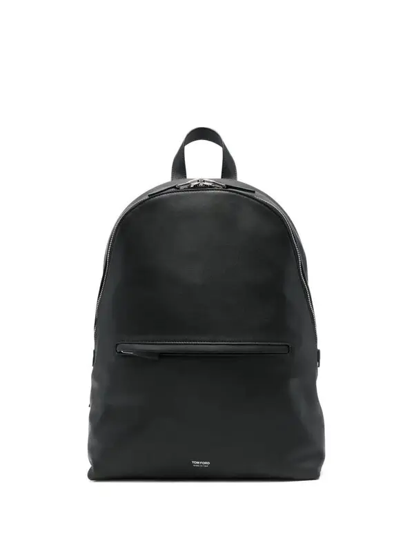 TOM FORD Leather Backpack - Black