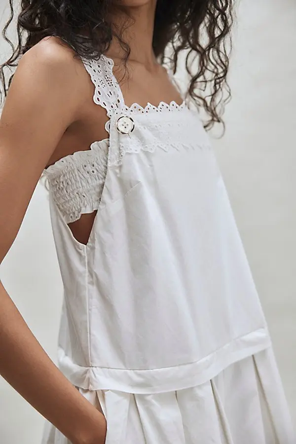 Free People Making Mends Apron Midi Dress