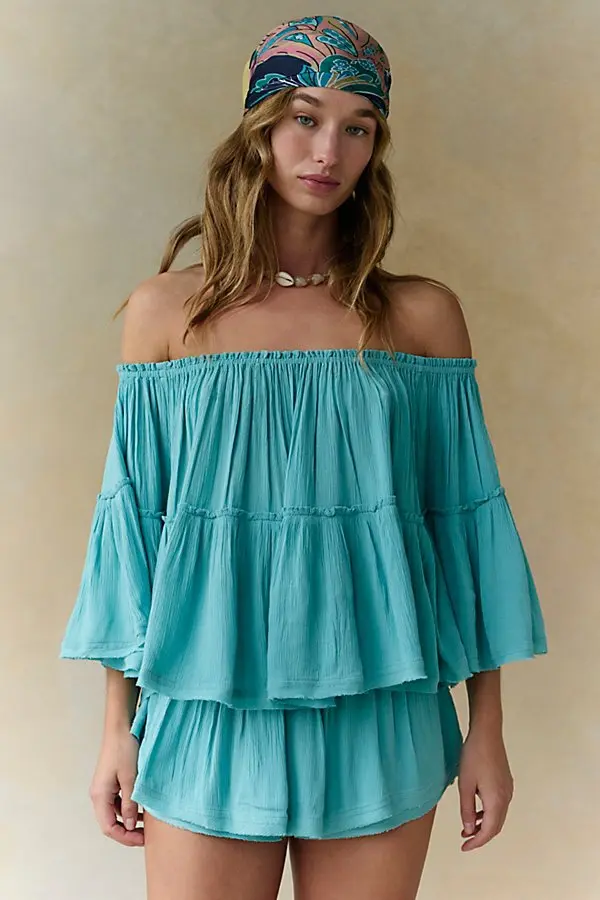 Free People Tiki Lulu Set - Waterfall Mist