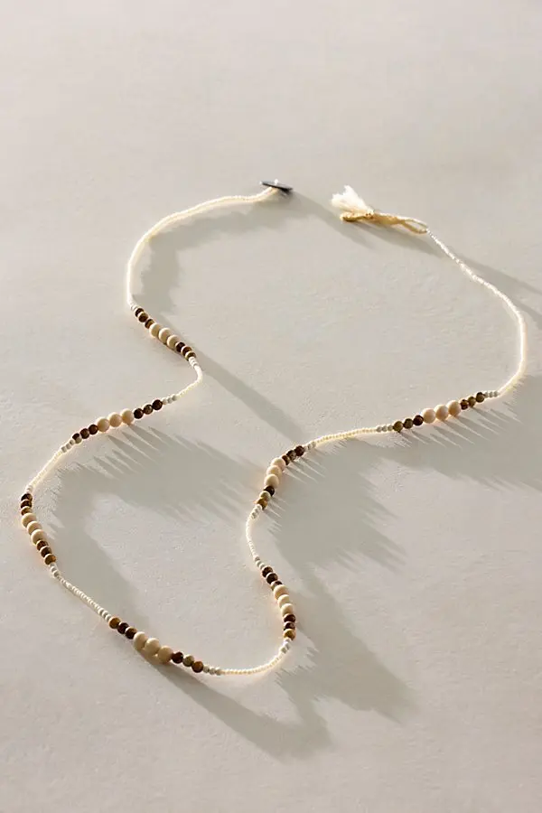 Free People Hettie Semiprecious Strand Necklace - Ivory