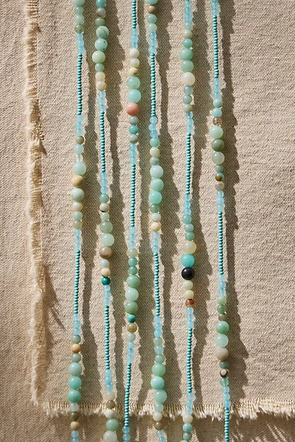 Free People Hettie Semiprecious Strand Necklace - Turquoise
