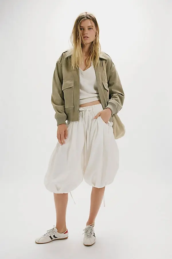 Citizens Of Humanity Vivienne Suede Bomber Jacket - Deep Olive