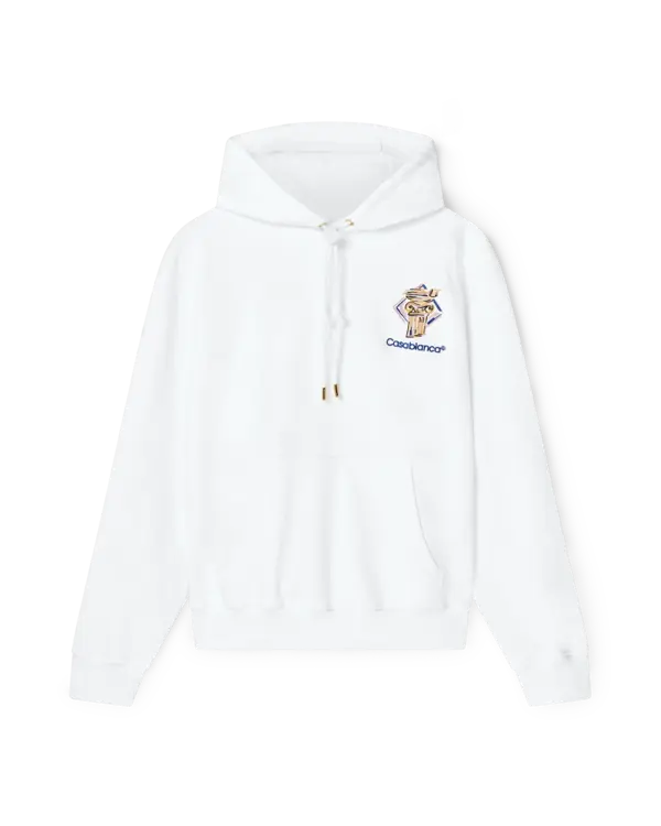 Casablanca Diamond Column Hooded Sweatshirt