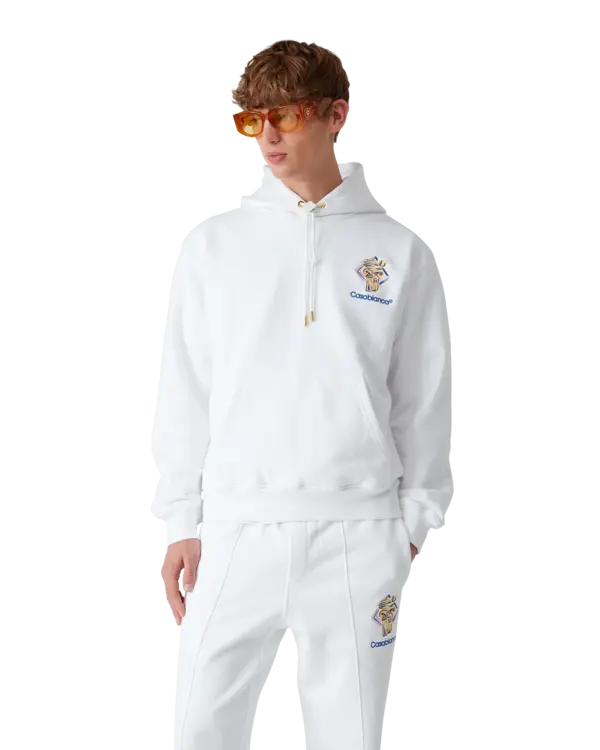 Casablanca Diamond Column Hooded Sweatshirt