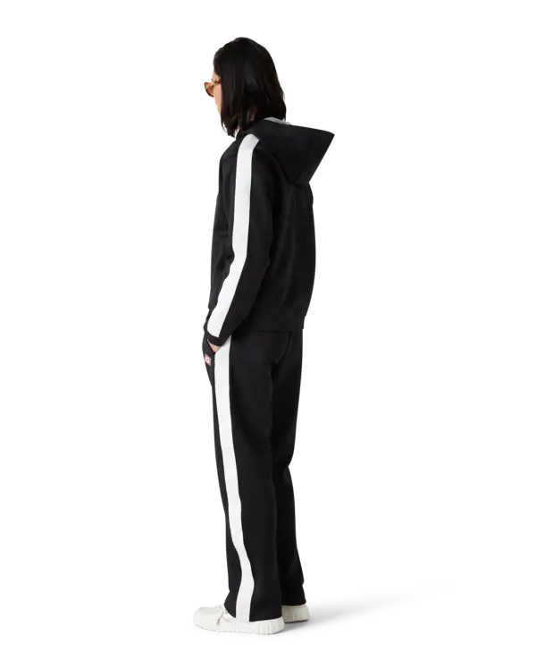 Casablanca Scuba Hooded Sweatshirt With Stripe Details - Multicolor