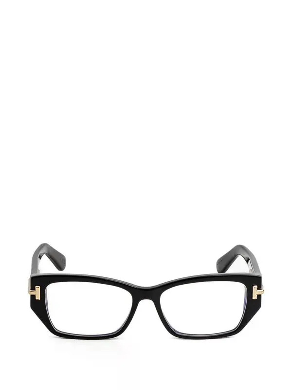 TOM FORD Geometric Frame Glasses - Black