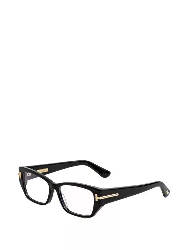 TOM FORD Geometric Frame Glasses - Black