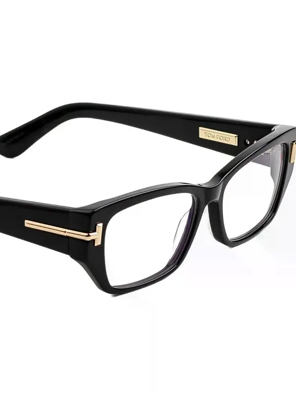 TOM FORD Geometric Frame Glasses - Black