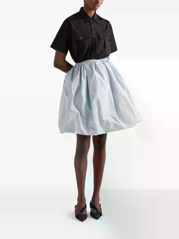 Prada Short-sleeved Cotton Poplin Shirt