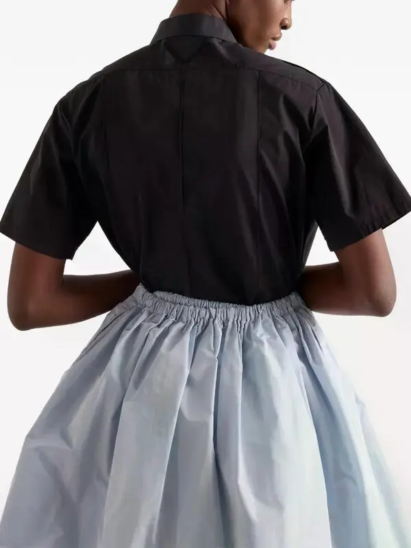 Prada Short-sleeved Cotton Poplin Shirt