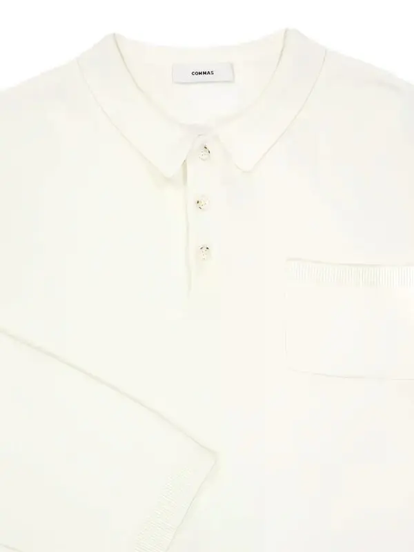 Commas Boxy Polo Shirt - Neutrals