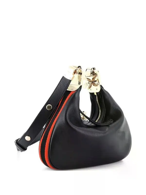 Gucci Attache Shoulder Bag Leather Small - Black