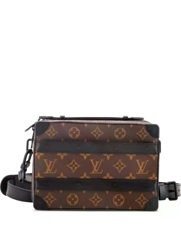 LOUIS VUITTON Handle Soft Trunk Bag Macassar Monogram Canvas - Black