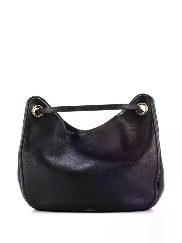 Valentino Garavani Vlogo Moon Leather Medium Tote Bag - Black