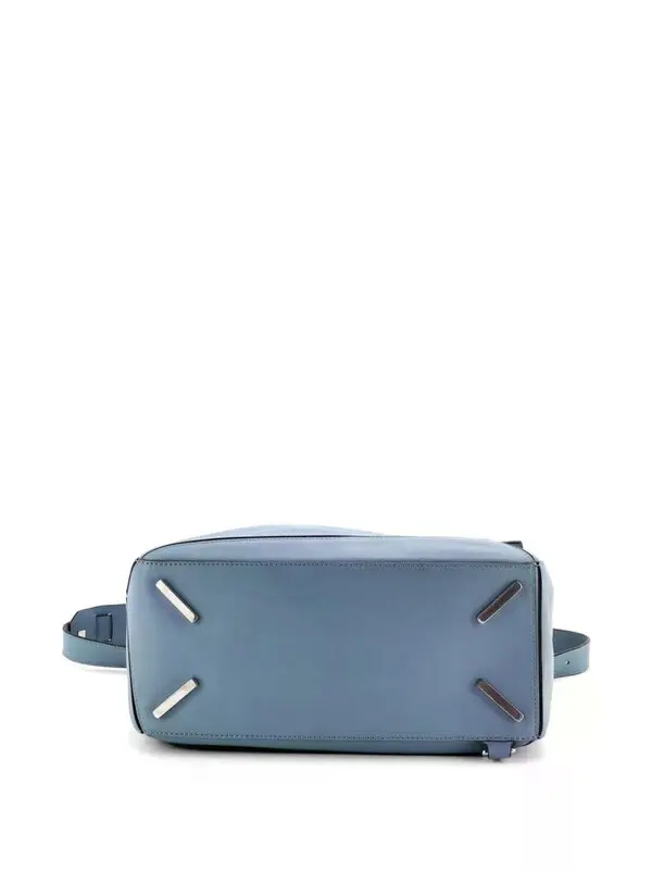Loewe Puzzle Bag Leather Medium Shoulder Bag - Blue