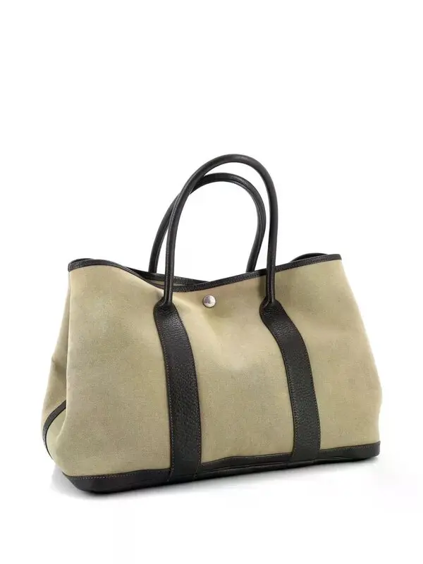 Hermès Garden Party Toile And Leather 36 Tote Bag - Brown