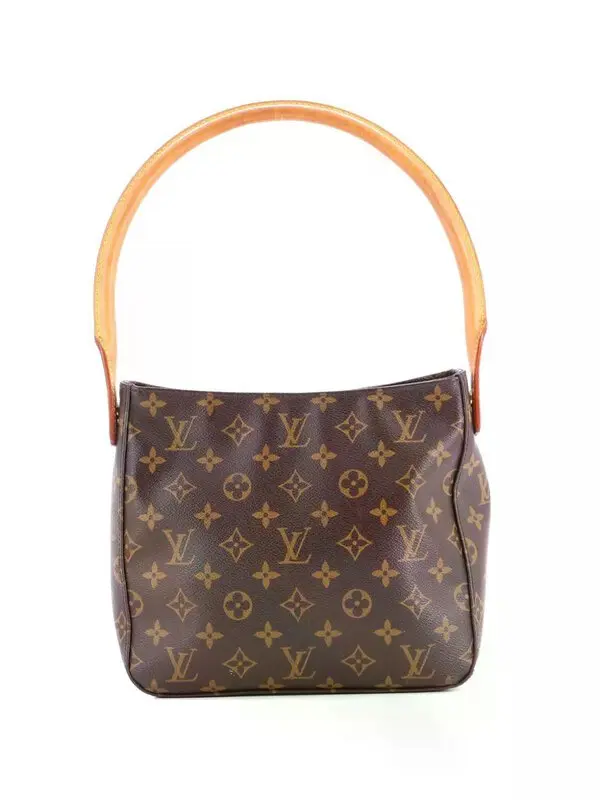 LOUIS VUITTON Looping Handbag Monogram Canvas Mm Satchel