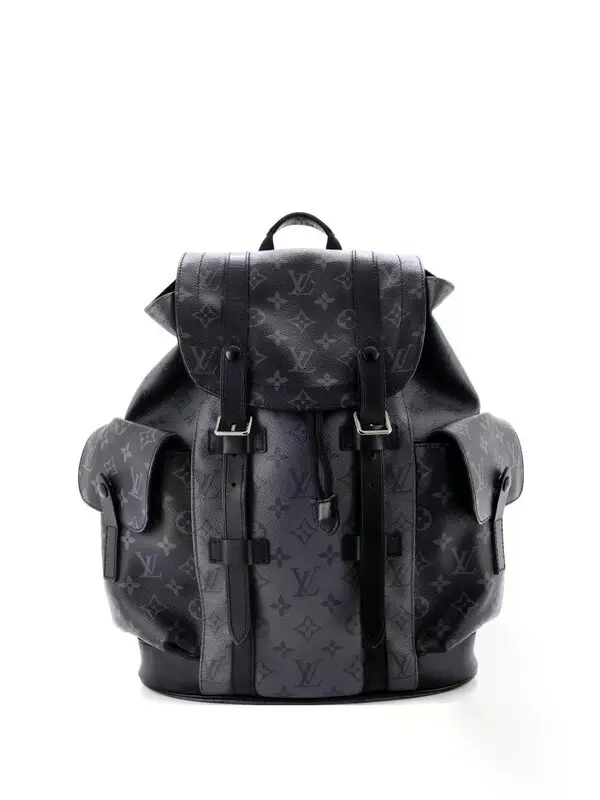 LOUIS VUITTON Christopher Reverse Monogram Eclipse Canvas Mm Backpack