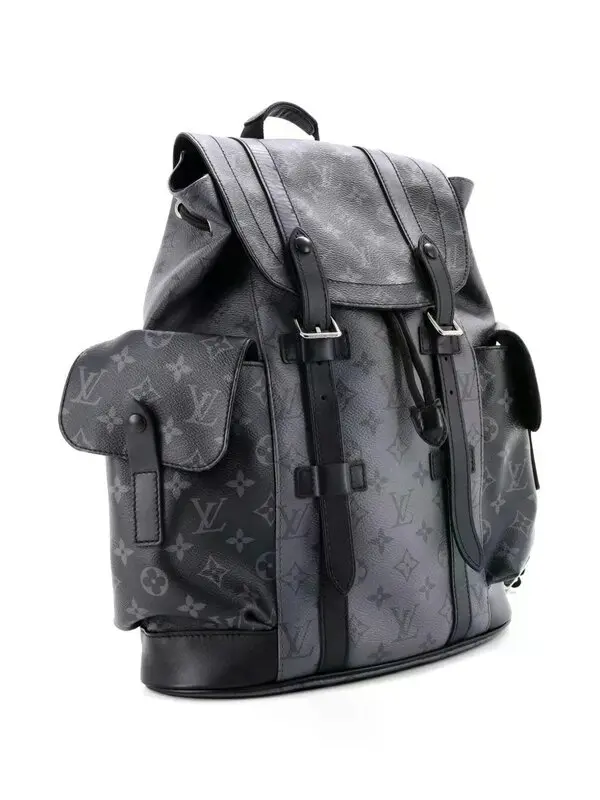 LOUIS VUITTON Christopher Reverse Monogram Eclipse Canvas Mm Backpack