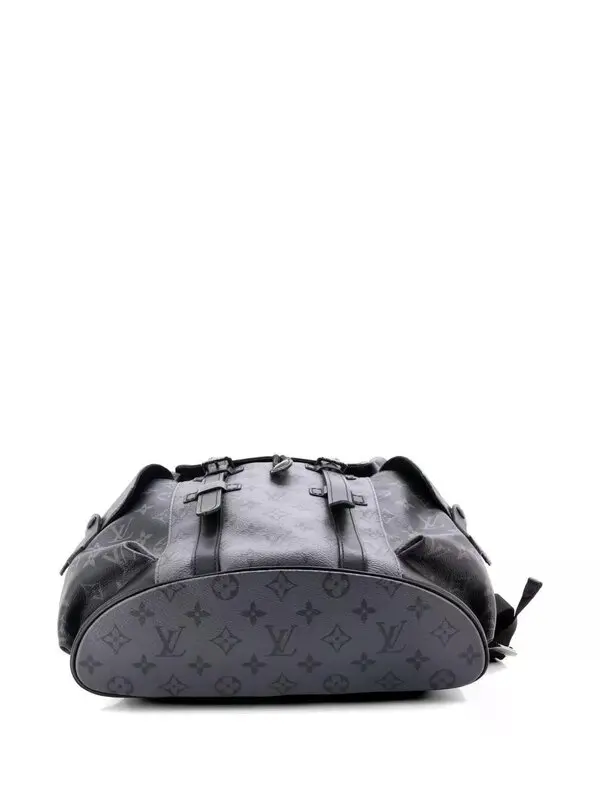 LOUIS VUITTON Christopher Reverse Monogram Eclipse Canvas Mm Backpack
