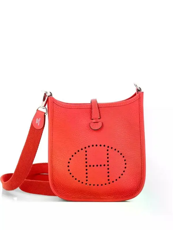 Hermès Evelyne Tpm Crossbody Bag Clemence Gen Iii - Red
