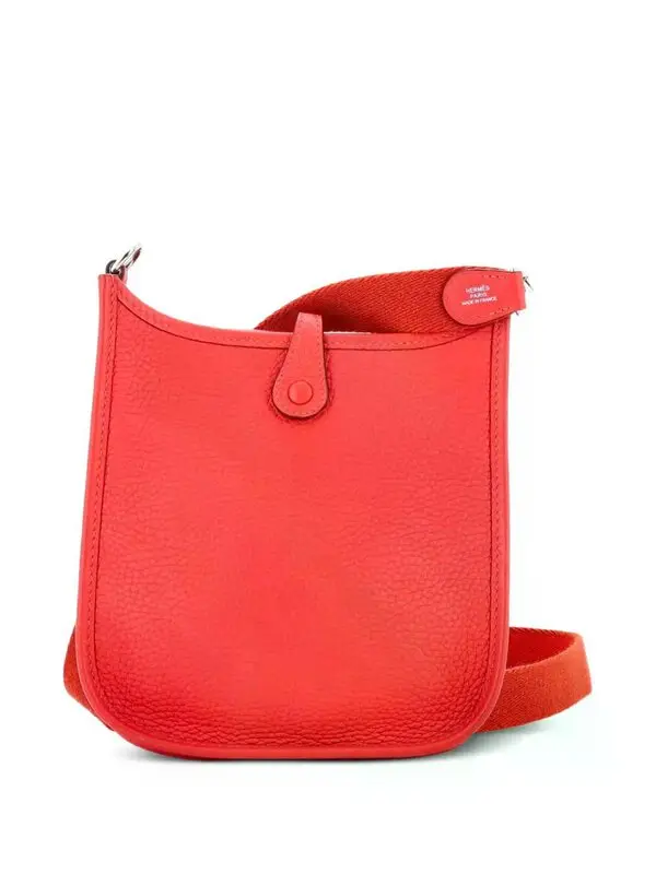 Hermès Evelyne Tpm Crossbody Bag Clemence Gen Iii - Red