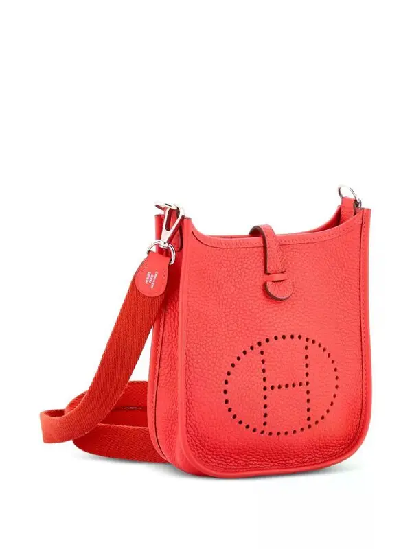 Hermès Evelyne Tpm Crossbody Bag Clemence Gen Iii - Red