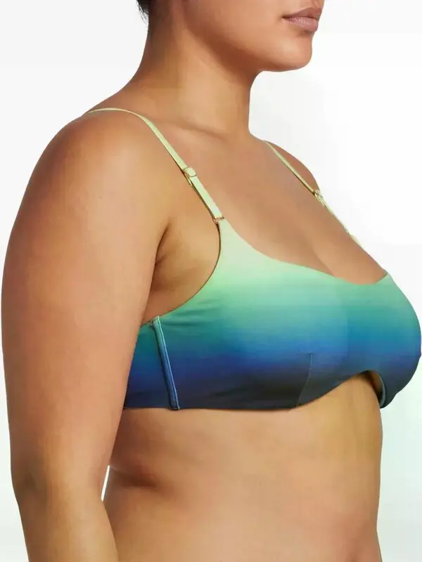 Casablanca Gradient-print Bikini Top