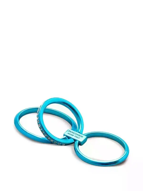PANCONESI Solar Crystal Ring - Blue