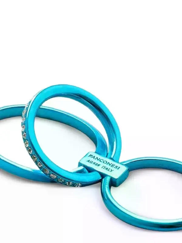 PANCONESI Solar Crystal Ring - Blue