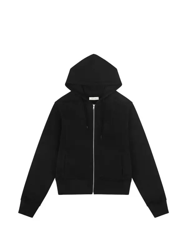 ENTIRE STUDIOS Slim Zip-up Hooded Sweater - Black