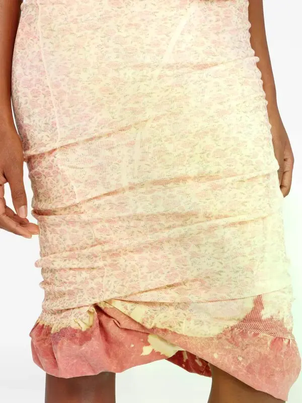 DIESEL® Floral Print Ruffled Skirt