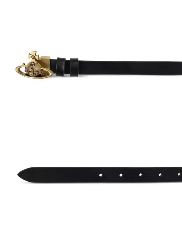 VIVIENNE WESTWOOD Orb Buckle Leather Belt