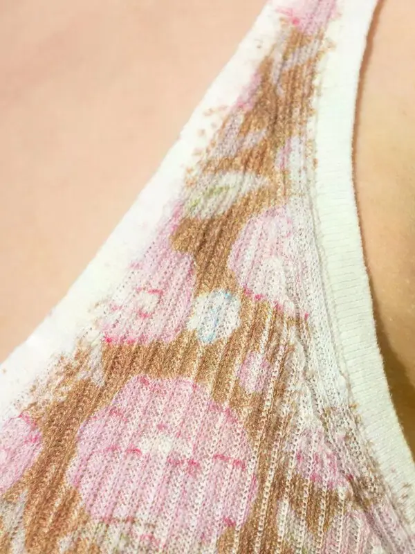 DIESEL® Floral V-neck Top - Pink