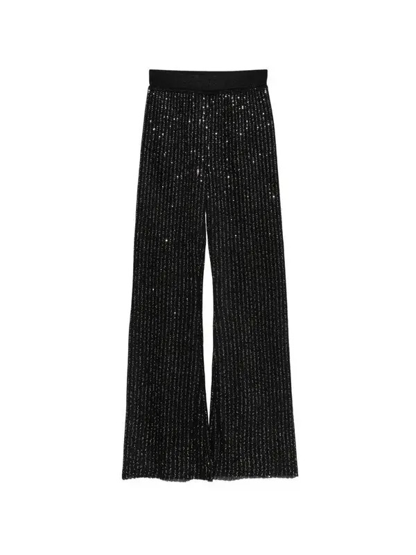 Missoni Embellished Wide-leg Palazzo Pants - Black