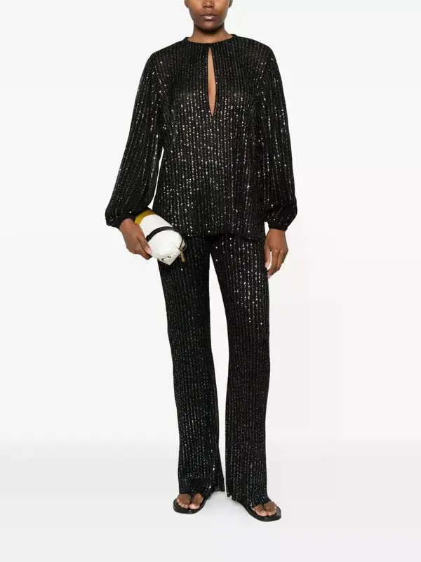 Missoni Embellished Wide-leg Palazzo Pants - Black