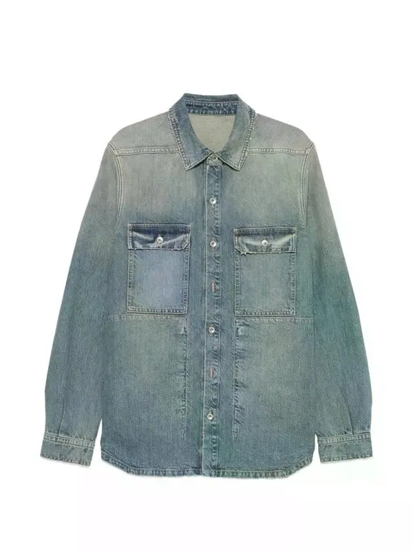 Rick Owens Denim Outershirt Jacket - Blue