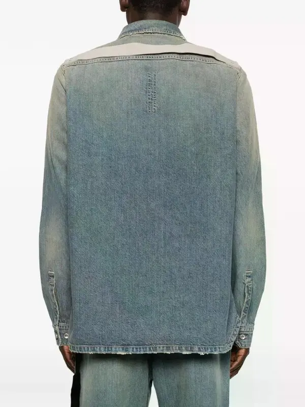 Rick Owens Denim Outershirt Jacket - Blue