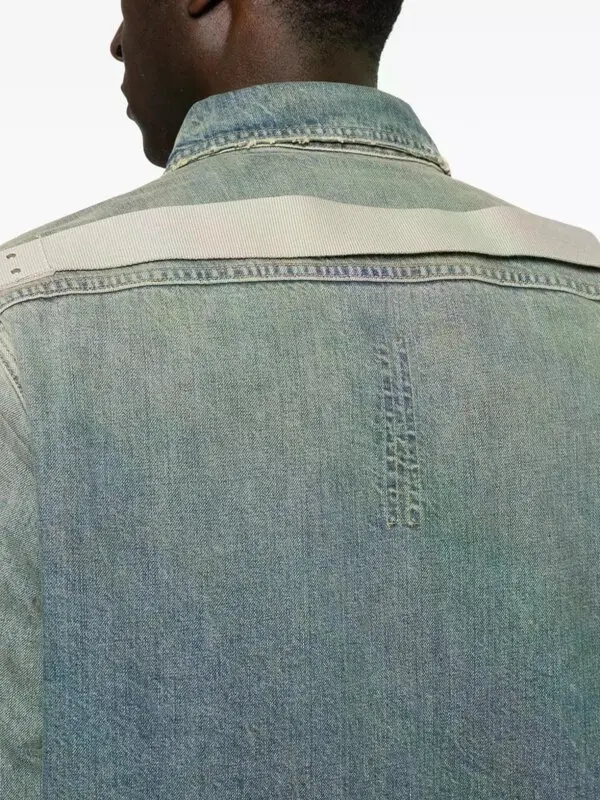 Rick Owens Denim Outershirt Jacket - Blue