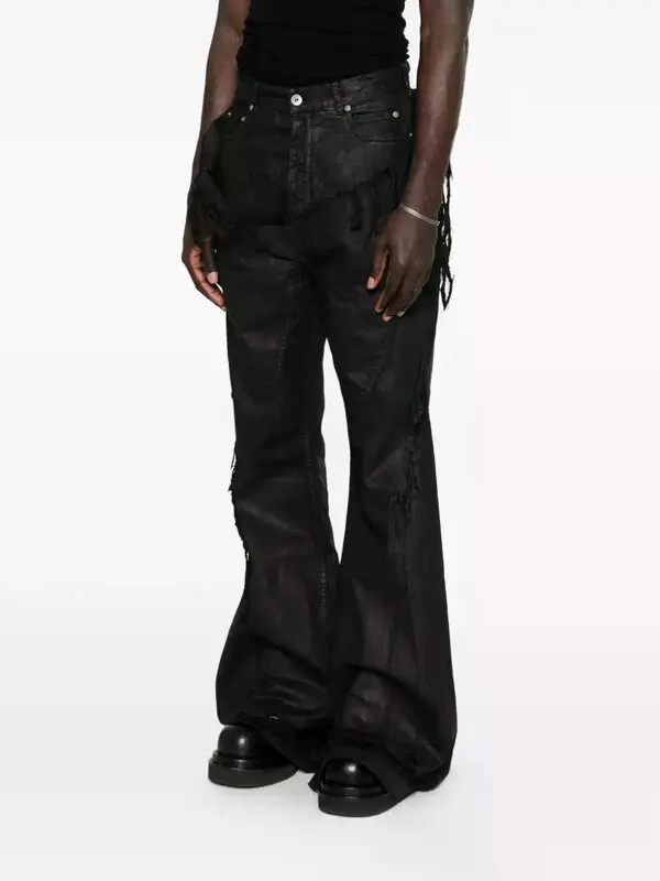 Rick Owens Frayed Denim Jeans